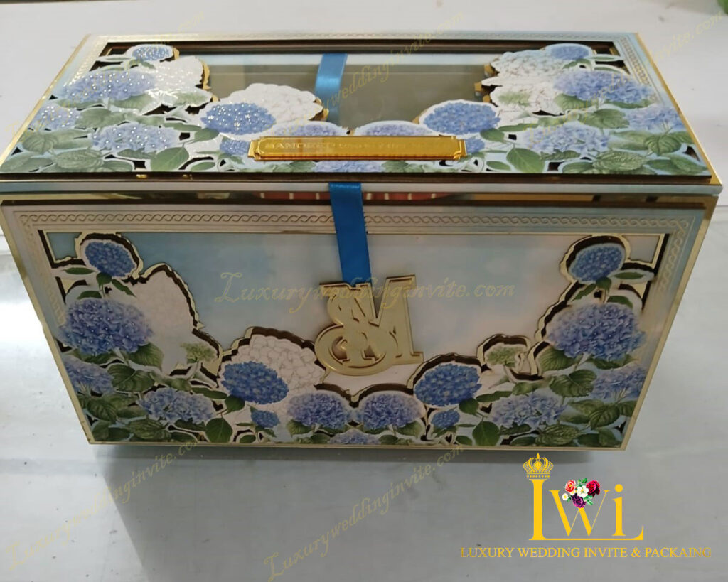 Elegant Hydrangea Invitation Gift Box - Perfect for Any Occasion 2024